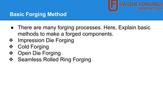 Know About Varied Types OF Forging Process | PPT
