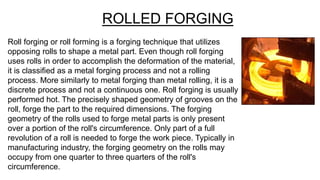 ppt on Forging process | PPTX | Woodworking | Arts and Crafts
