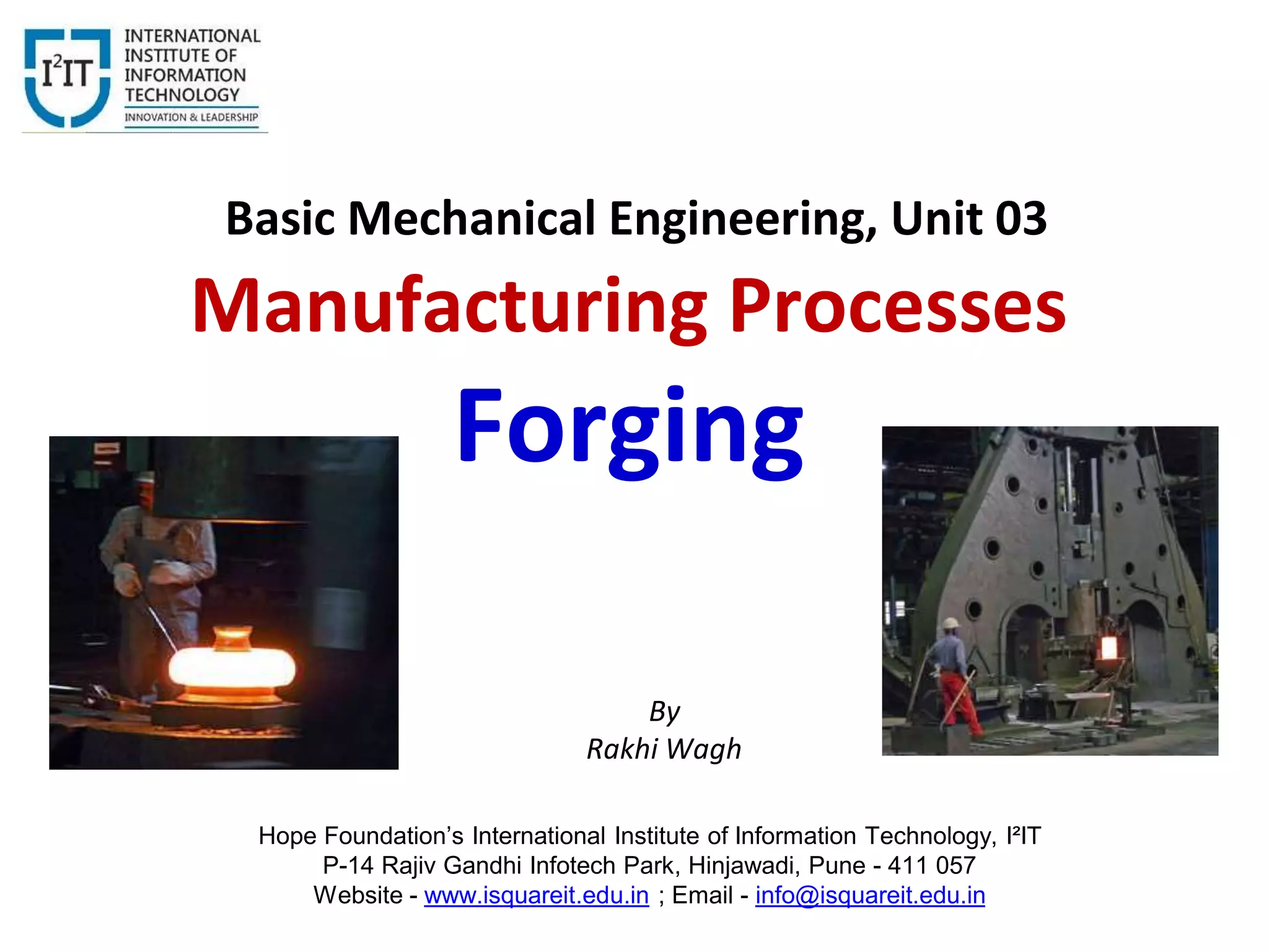 Manufacturing Processes - Forging | PDF