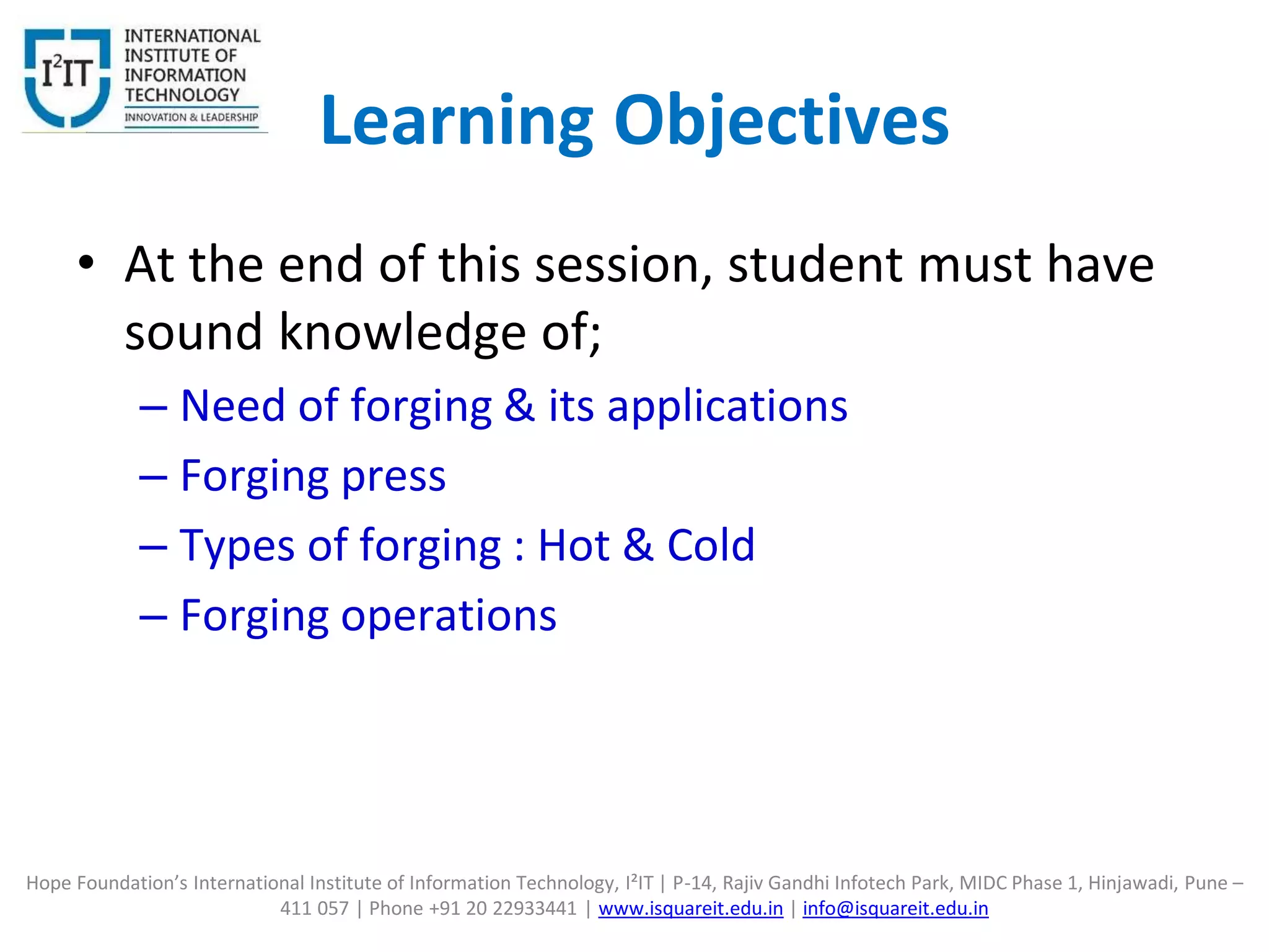 Manufacturing Processes - Forging | PDF