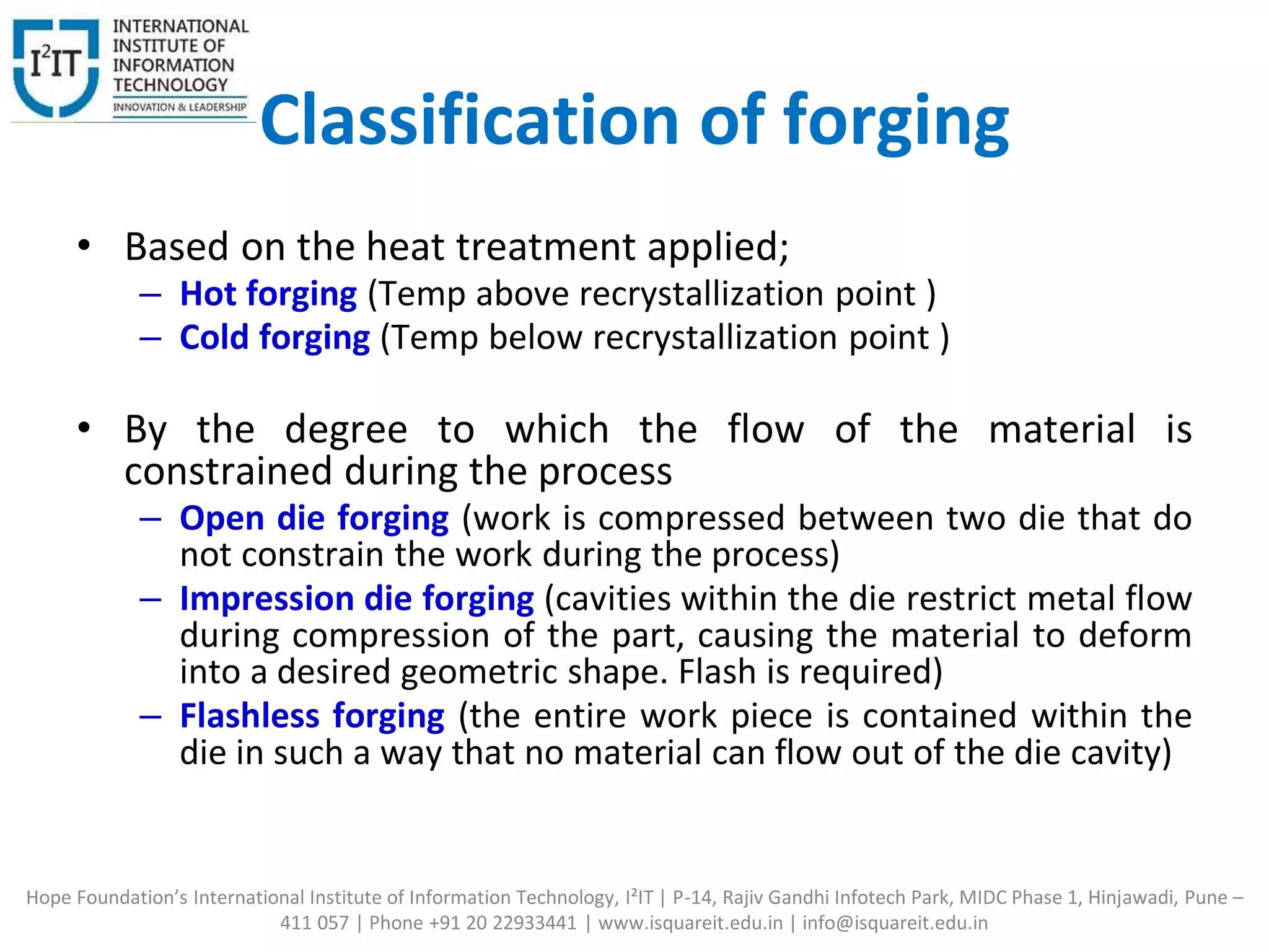 Manufacturing Processes - Forging | PDF