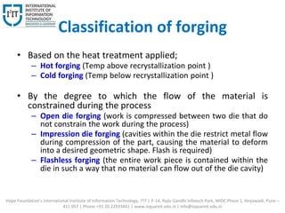 Manufacturing Processes - Forging | PDF
