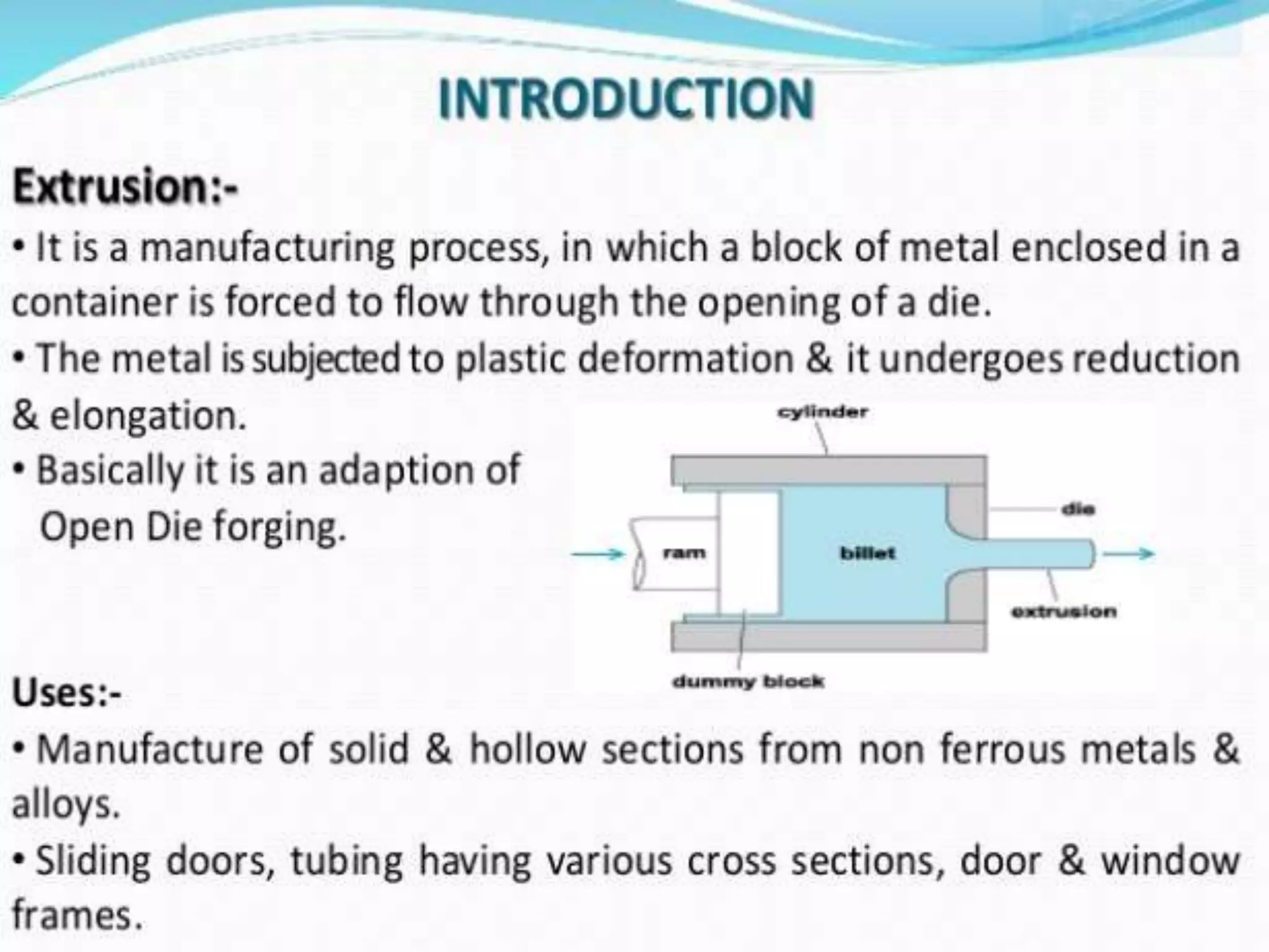 Forging rolling and extrusion procecesses | PPTX