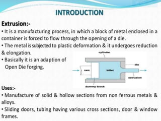 Forging rolling and extrusion procecesses | PPTX
