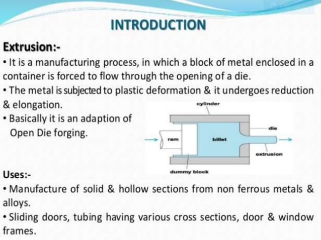 Forging rolling and extrusion procecesses | PPTX