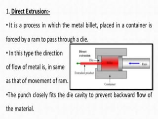 Forging rolling and extrusion procecesses | PPTX