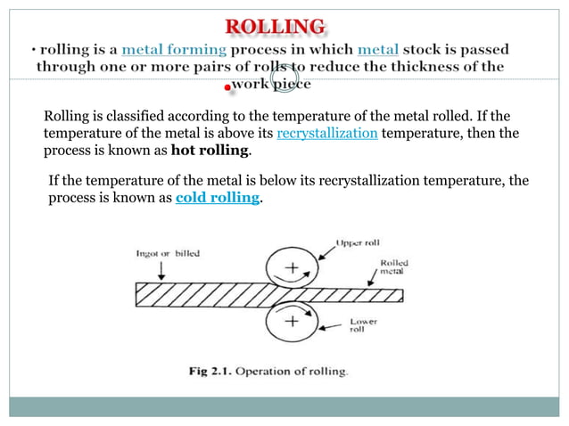 Forging rolling and extrusion procecesses | PPTX