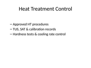 Forging SUPPLIER REQUIREMENT CHECK LIST ppt | PPTX