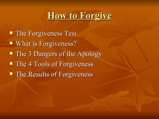 Forgiveness | PPT