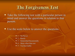 Forgiveness | PPT