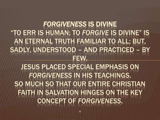 Forgiveness | PPTX