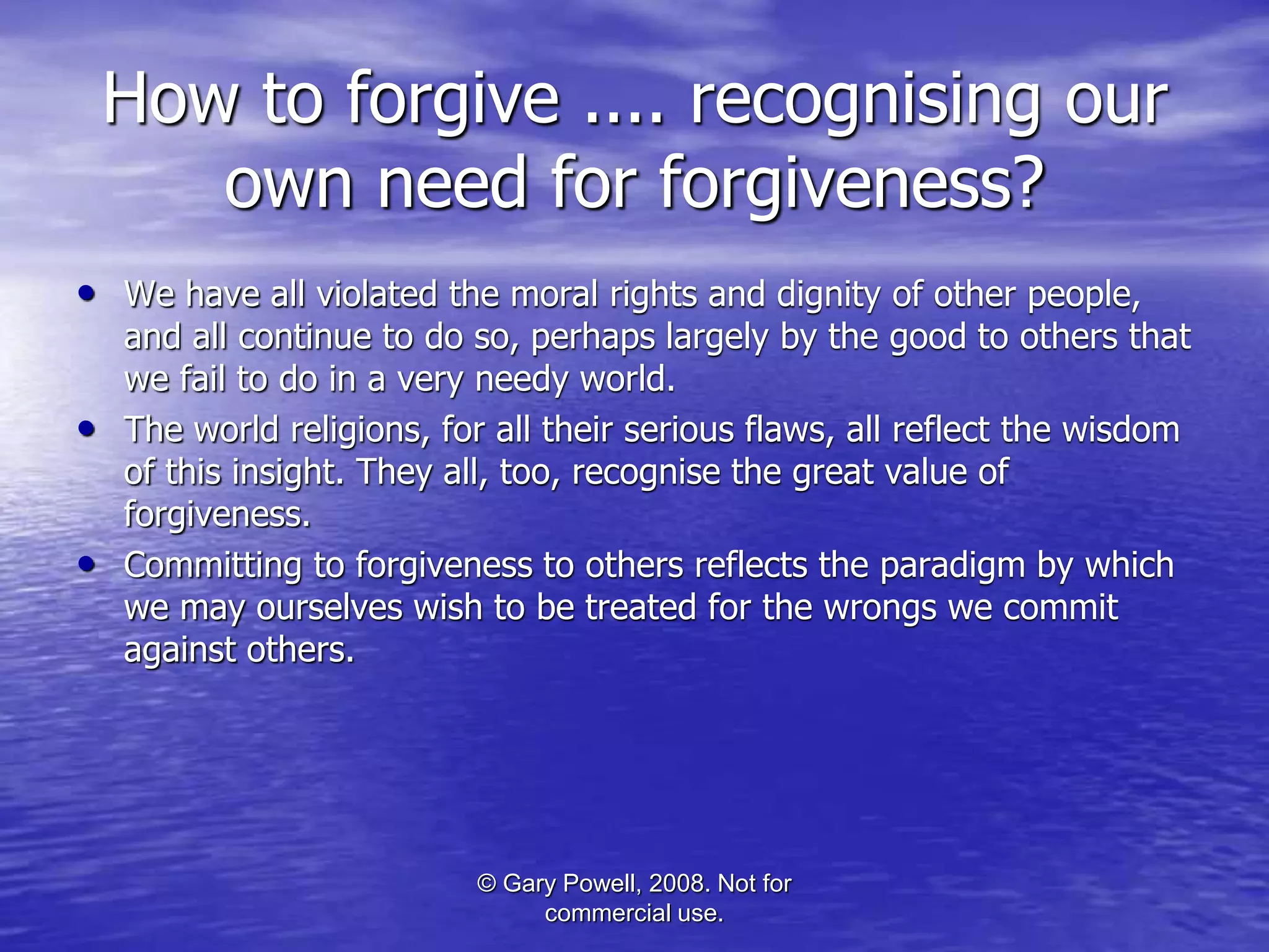Forgiveness | PPT