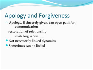 The Road for Forgiveness and the Mediator's Role in the Journey | PPT