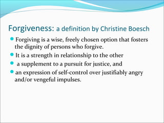 The Road for Forgiveness and the Mediator's Role in the Journey | PPT