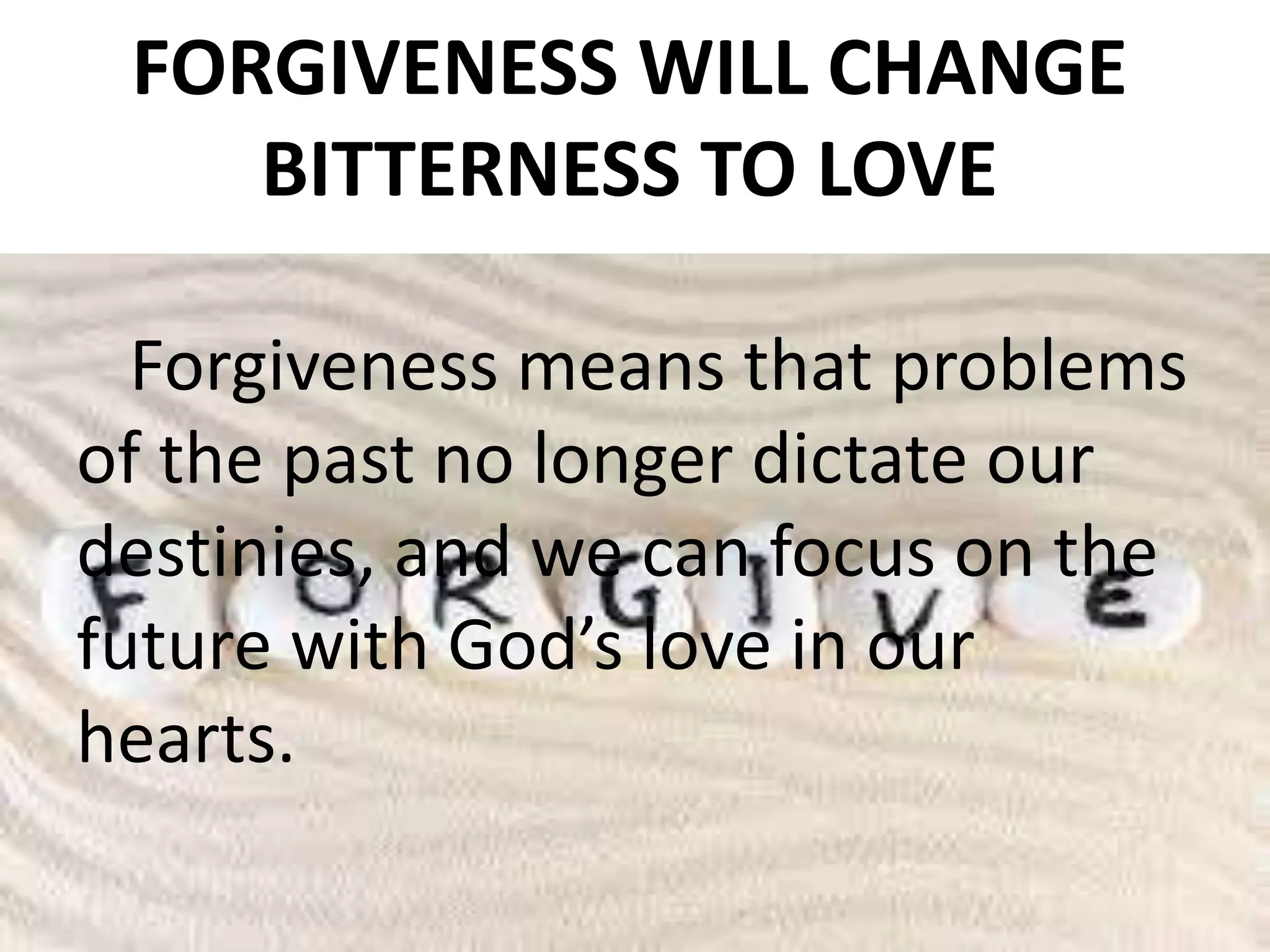 Forgiveness | PPTX