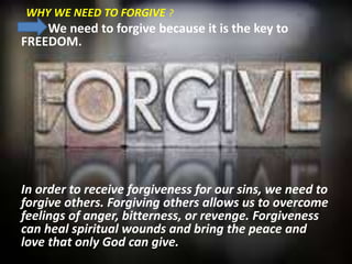 Forgiveness | PPTX | Christianity | Religion & Spirituality