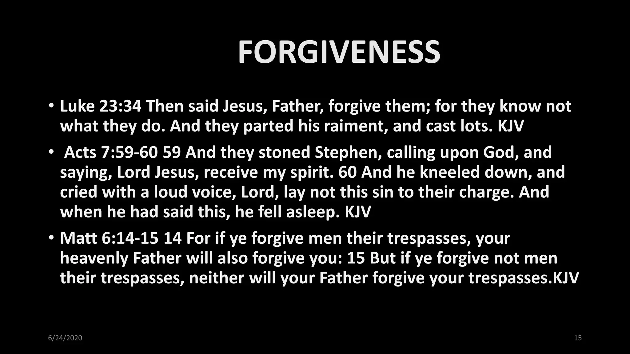 Forgiveness | PPTX