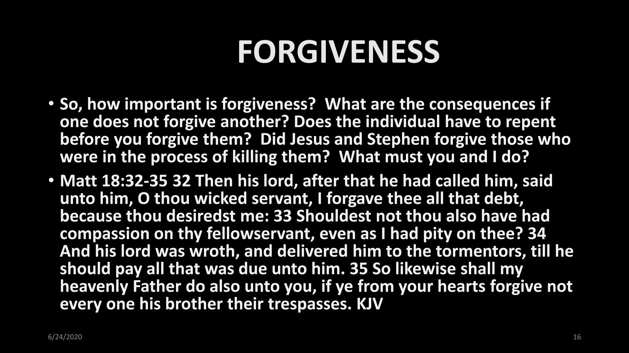 Forgiveness | PPTX