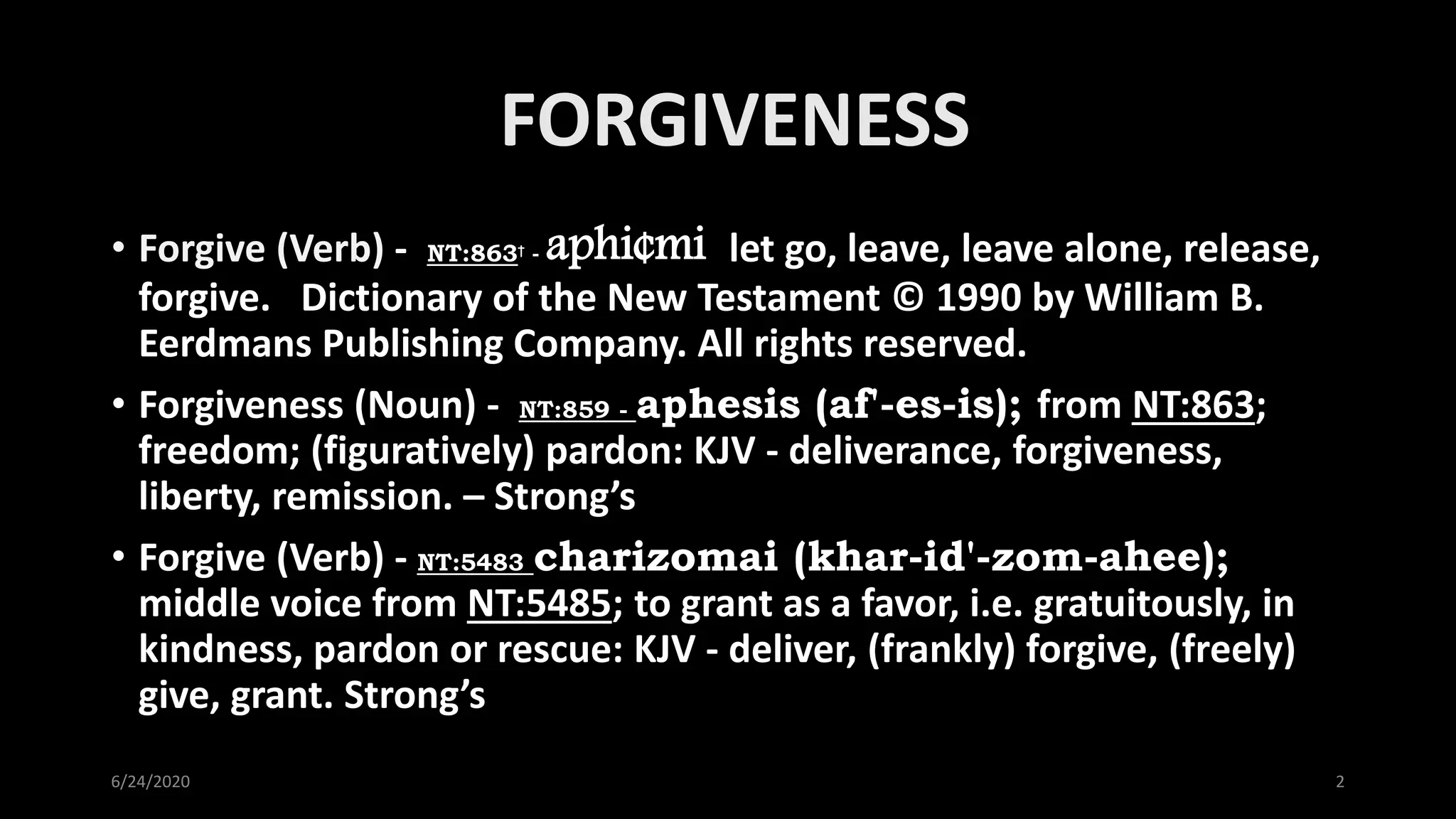 Forgiveness | PPTX