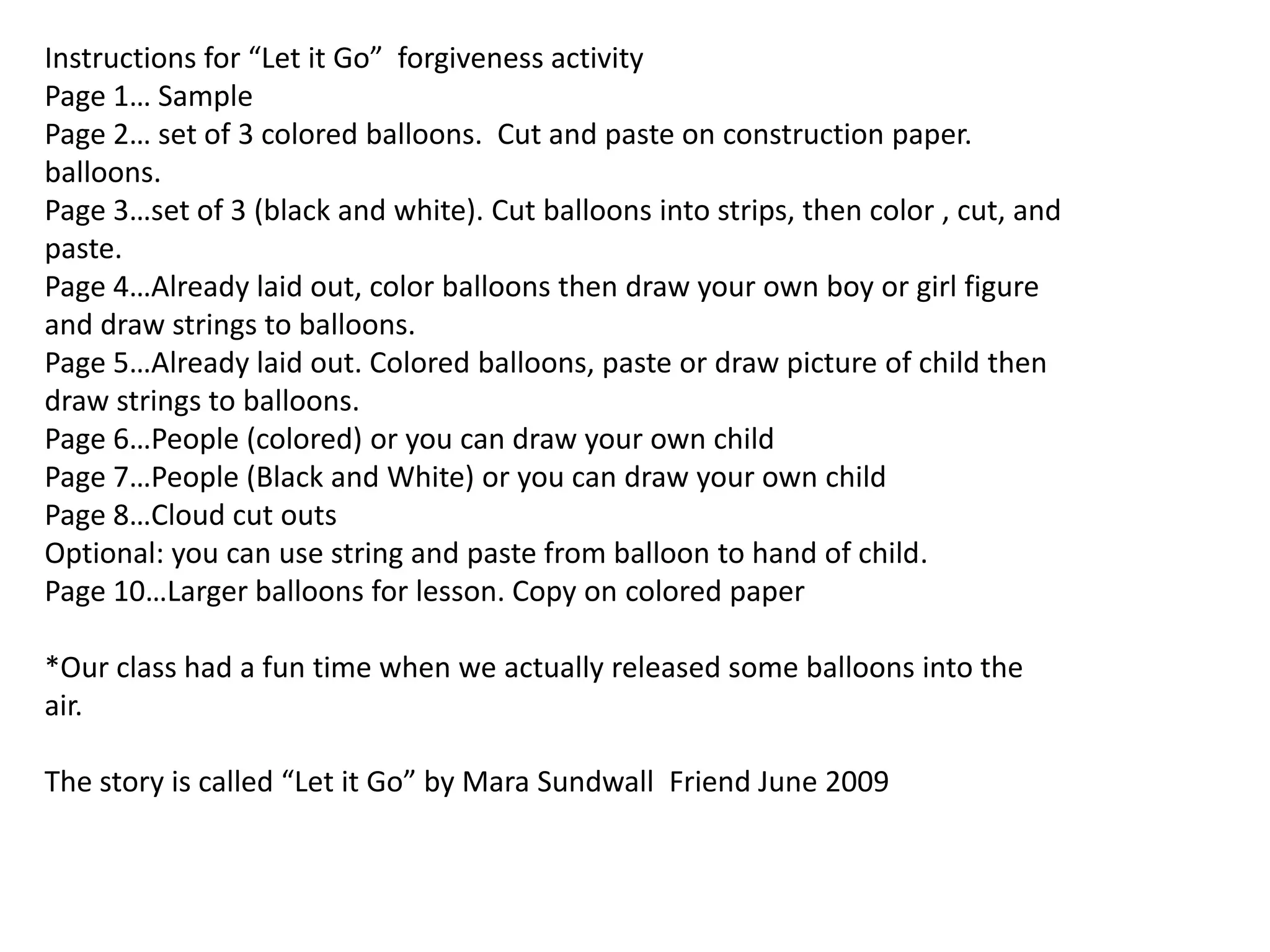 Forgiveness balloon-activity2 | PDF