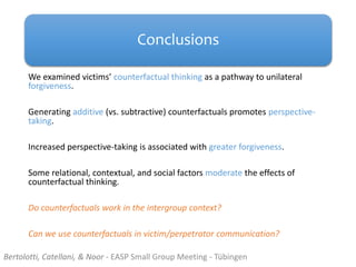 Forgiveness cf (tubingen) | PPT