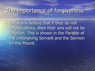 Forgiveness | PPT | Christianity | Religion & Spirituality