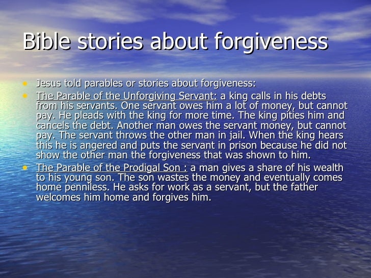 Forgiveness Forgiveness