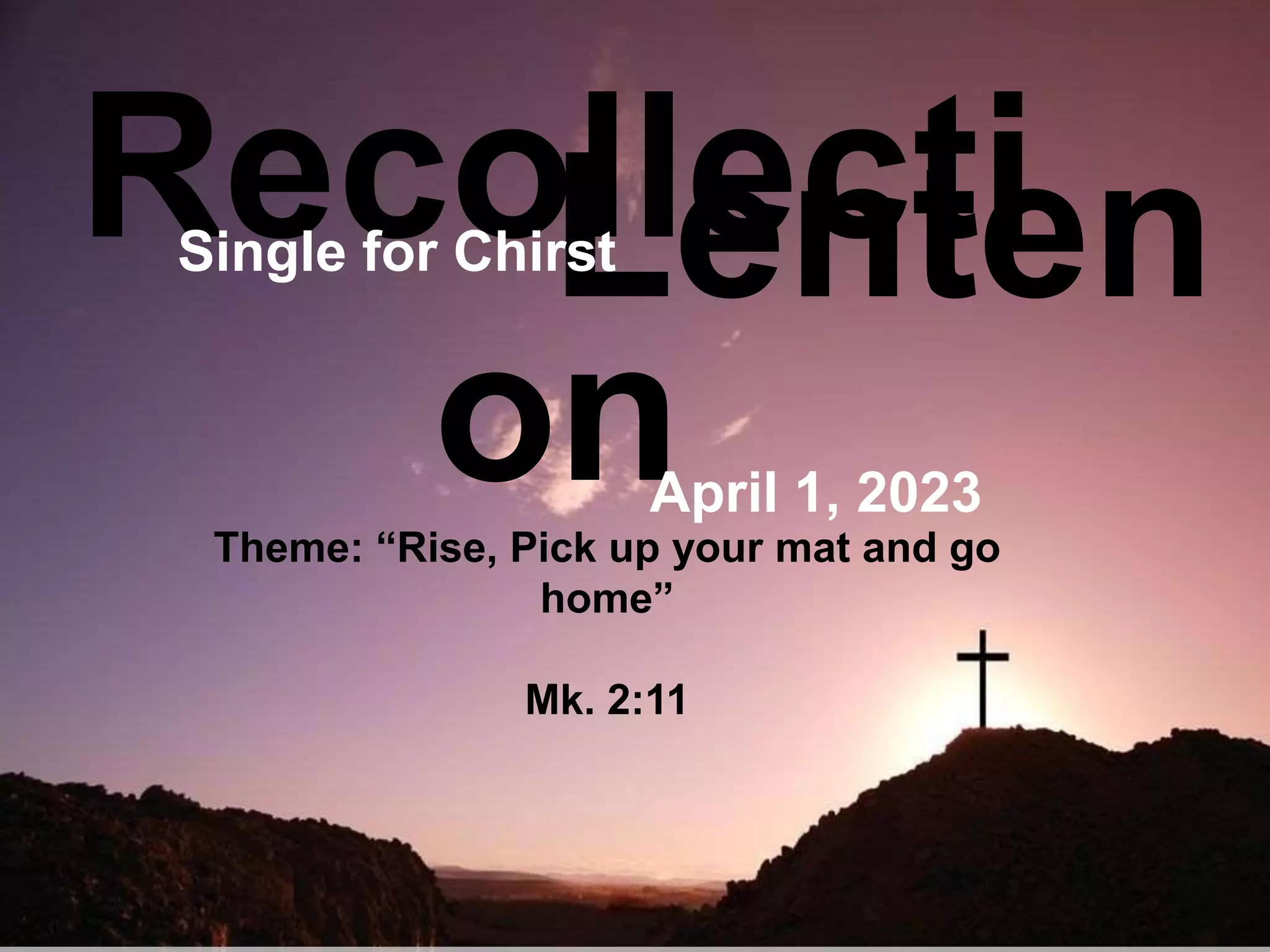 FORGIVENESS AND HEALING, LENTEN TALK.ppt