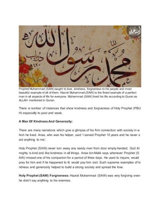 Forgiveness And Kindness Of Hazrat Muhammad SAW | Istikhara Online ...