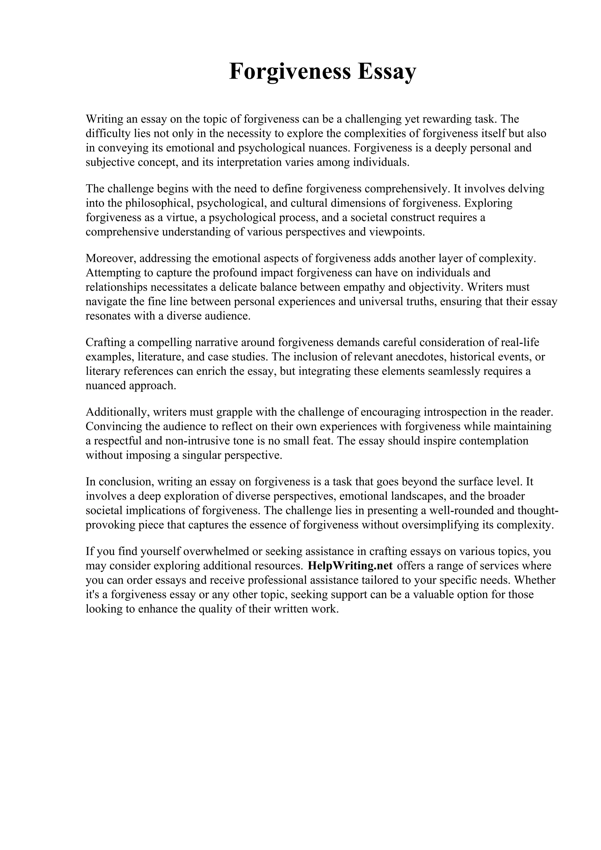 Forgiveness Essay.pdf