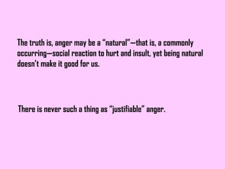 Forgiveness leads to anger management | PPT