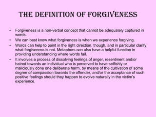 Forgiveness leads to anger management | PPT