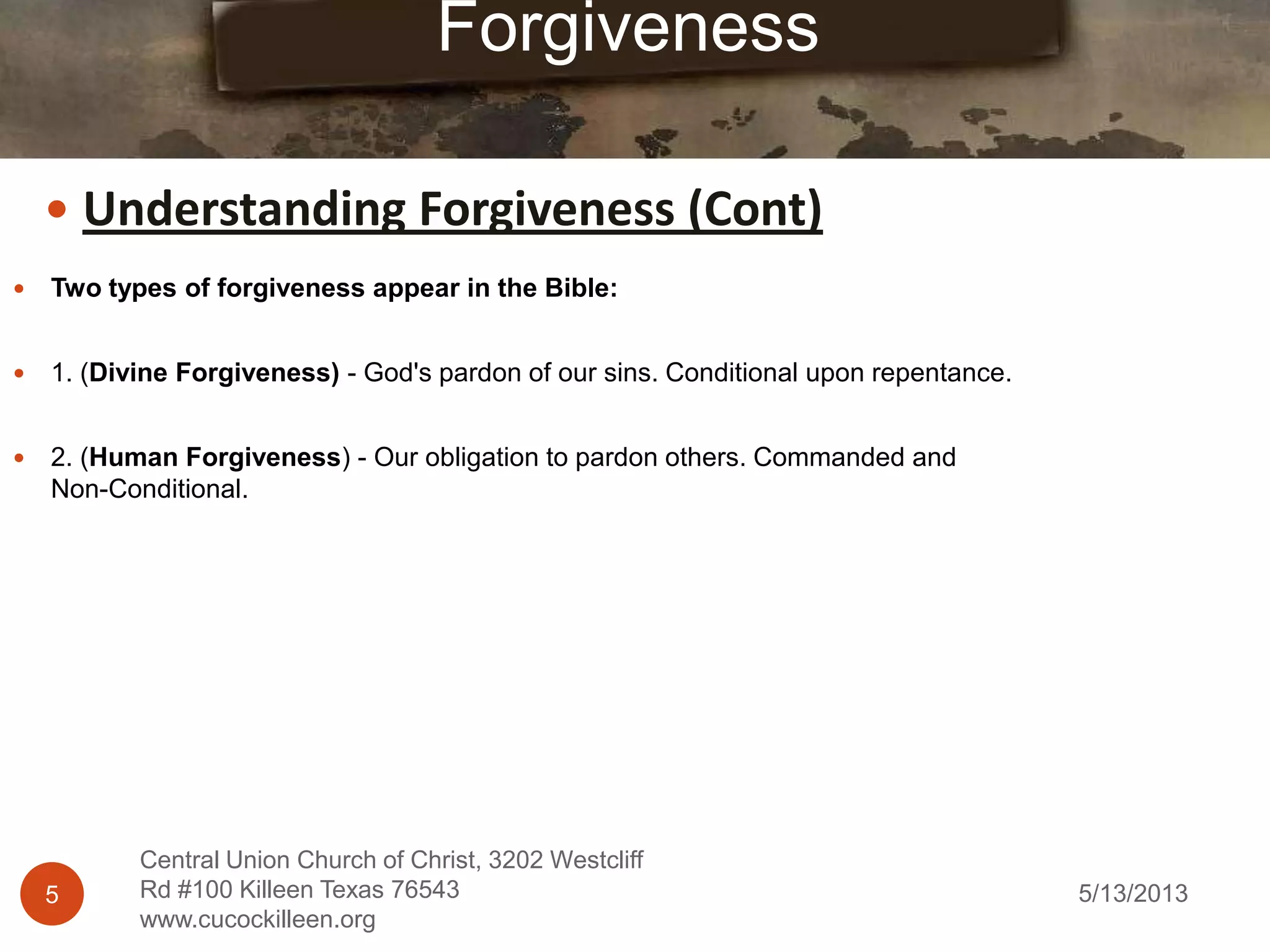 The Art of Forgiveness | PPTX