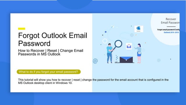 Forgot Outlook Email Password - How to Retrieve | Reset | Change Email ...