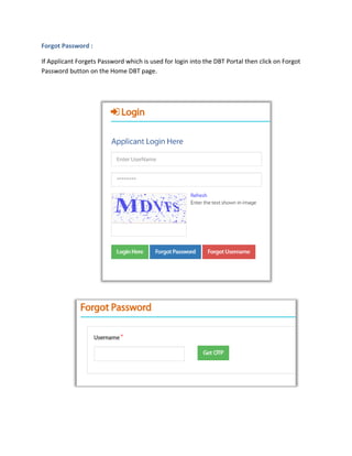 Forgot password | PDF