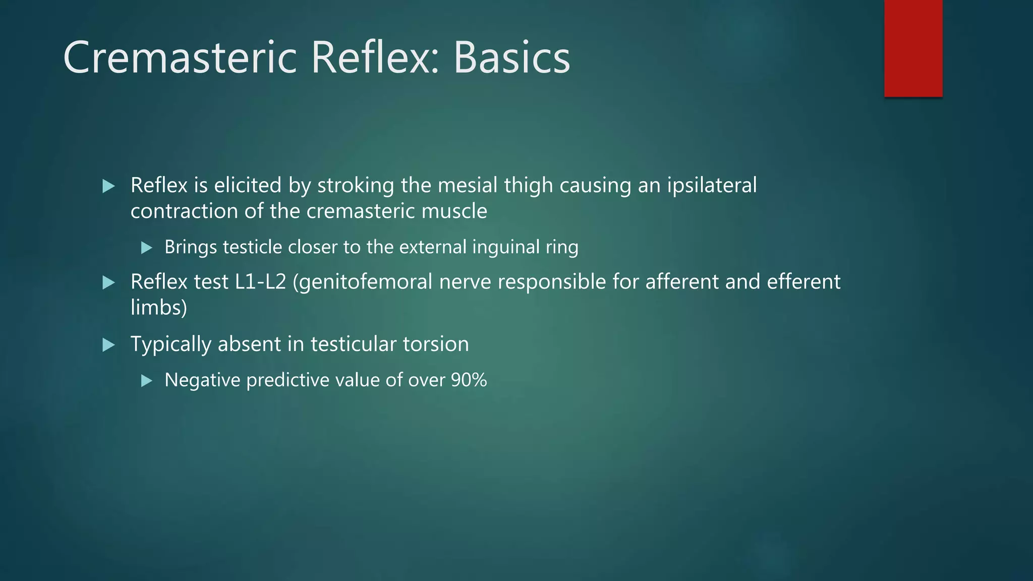 Forgotten reflex testing | PPTX