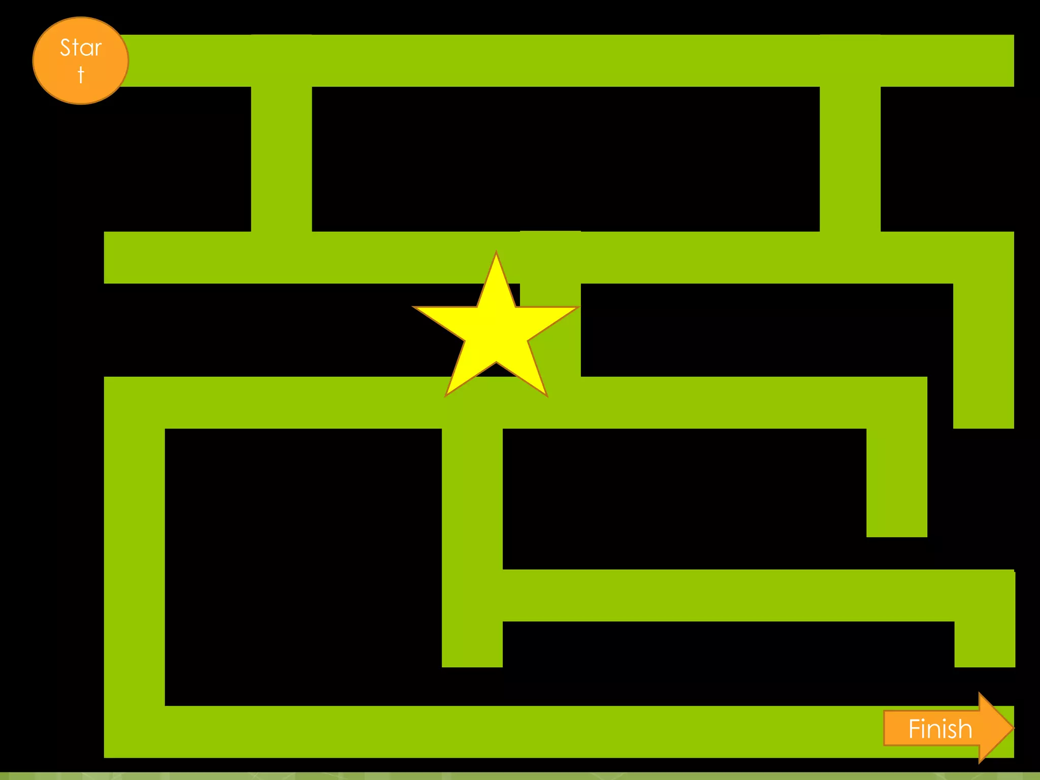 Sample Maze Game in Power point | PPTX