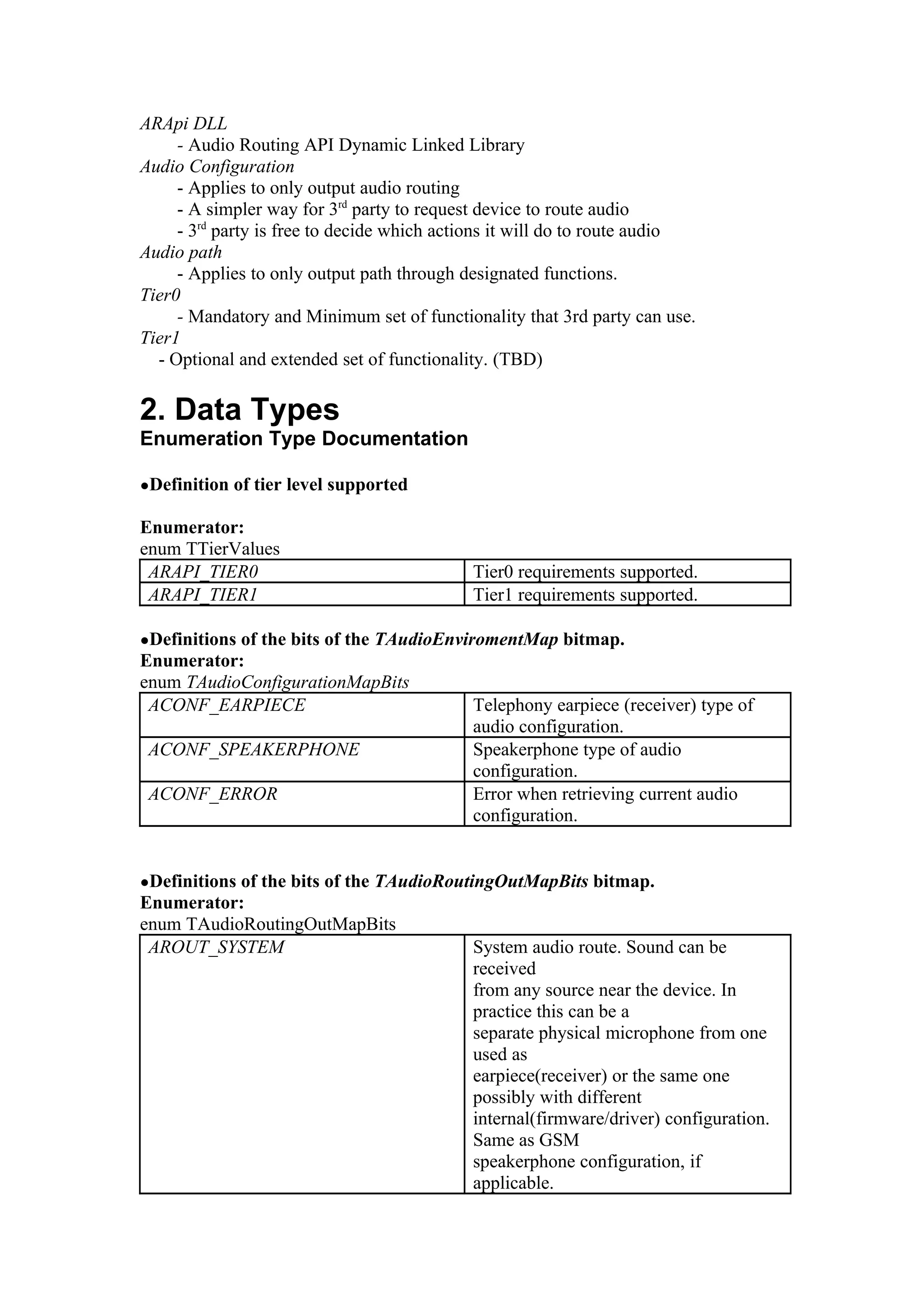 For HP Audio Routing API design document | PDF
