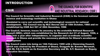 FORIG PRESENTATION 1 BY Divine.pptx CSIR GHANA | PPT