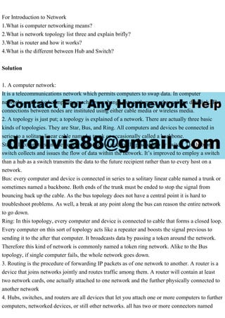 For Introduction to Network1.What is computer networking means2.pdf | Computer Networking ...