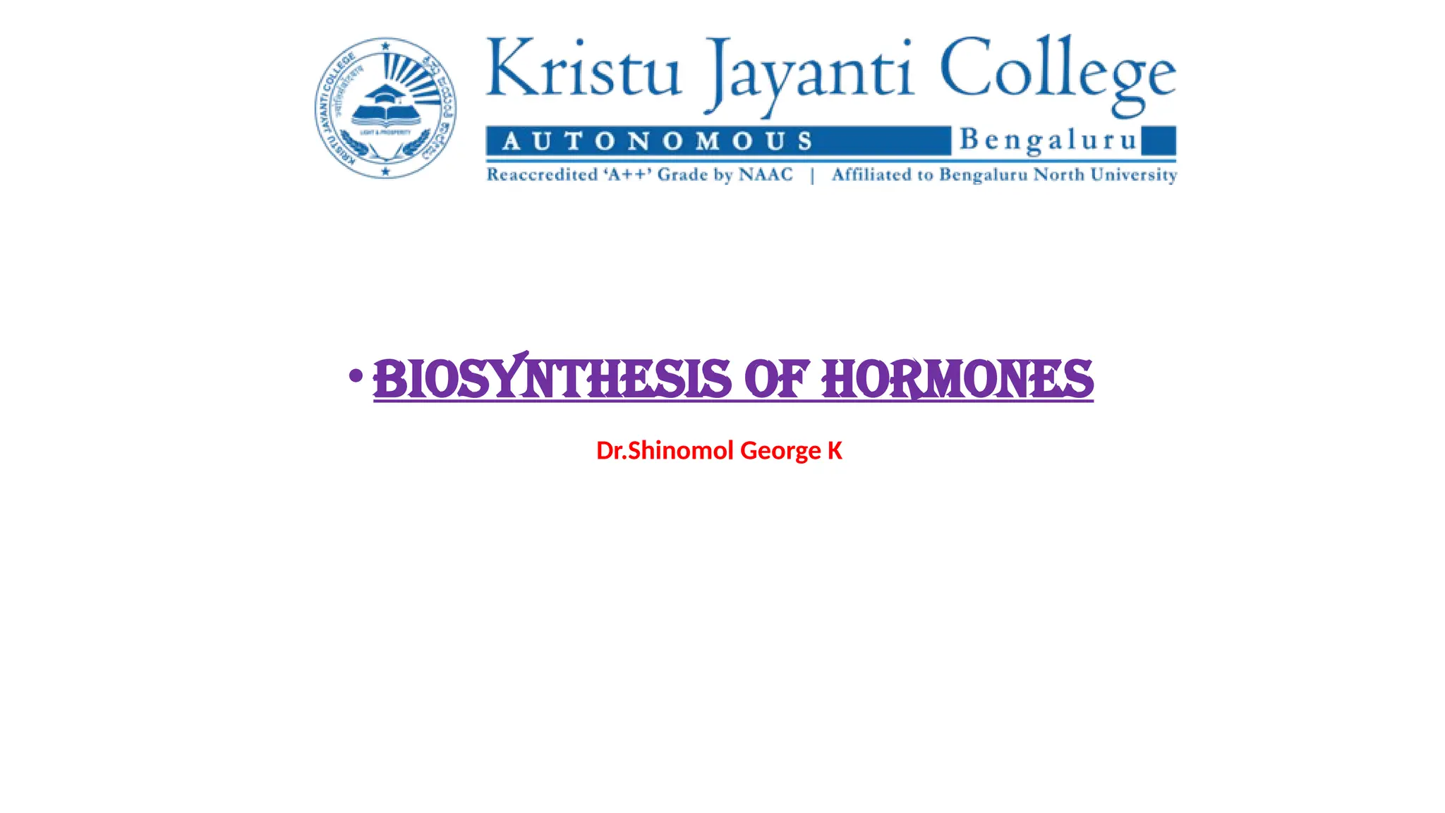 Biosynthesis Of Pepotide Protein Steroid Amino Acid Derivative And Eicosanoid Hormones Ppt