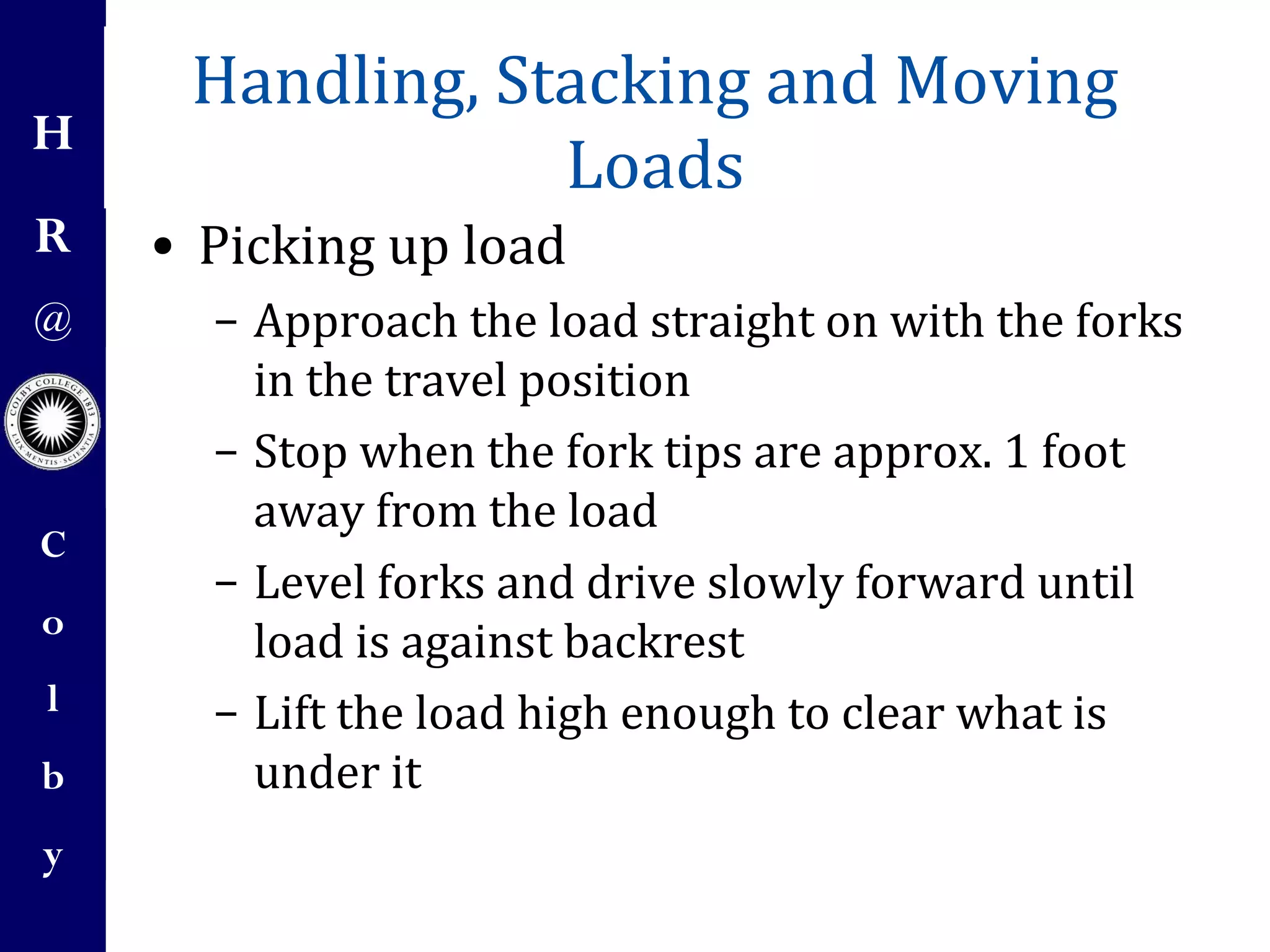 Fork lift Slides | PPT