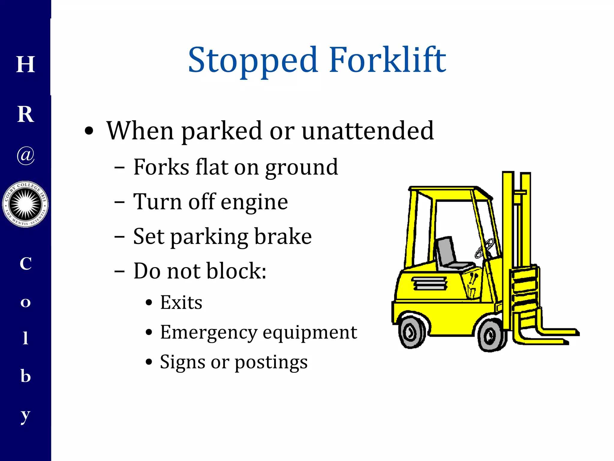 Fork lift Slides | PPT