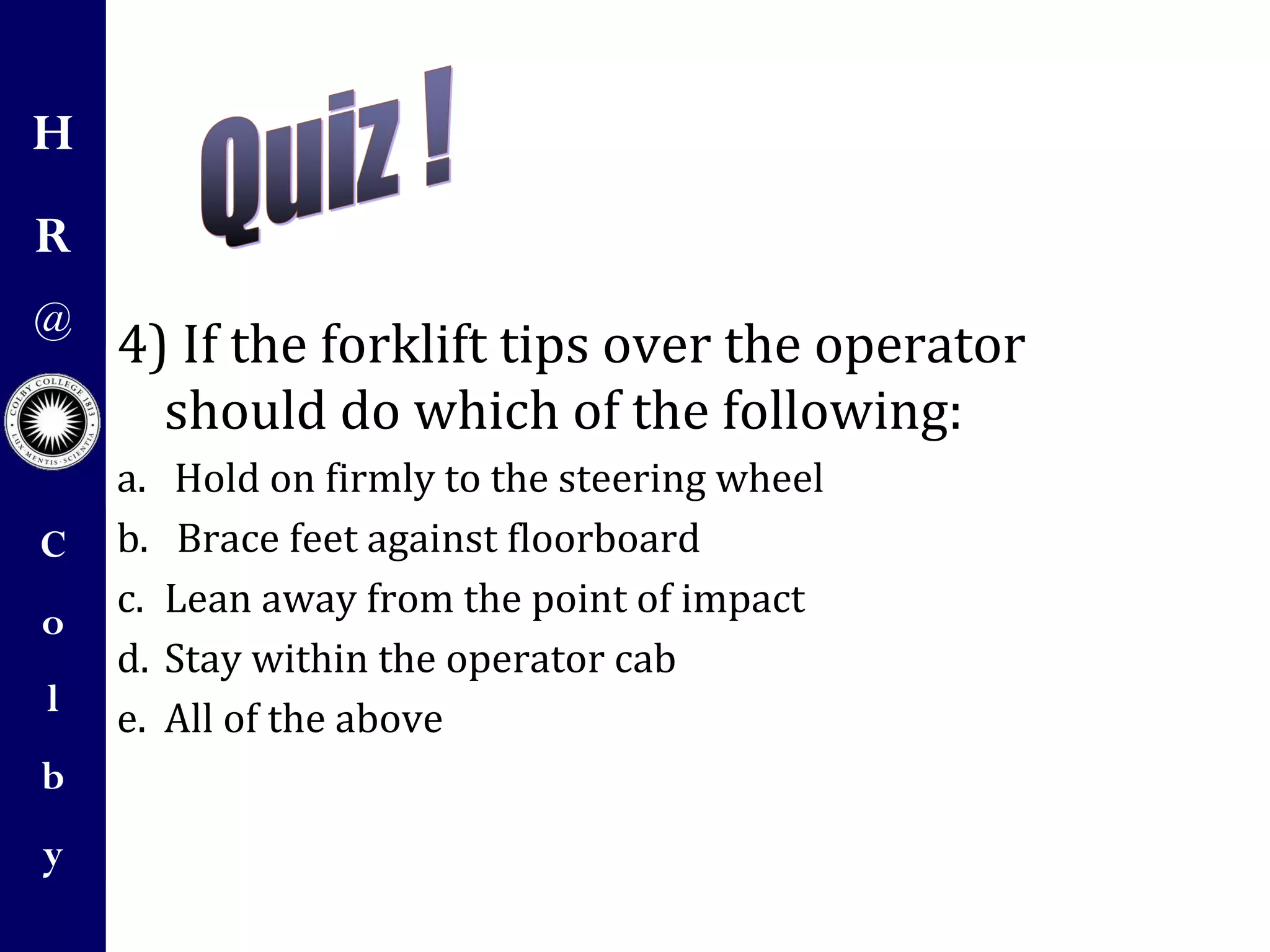 Fork lift Slides | PPT