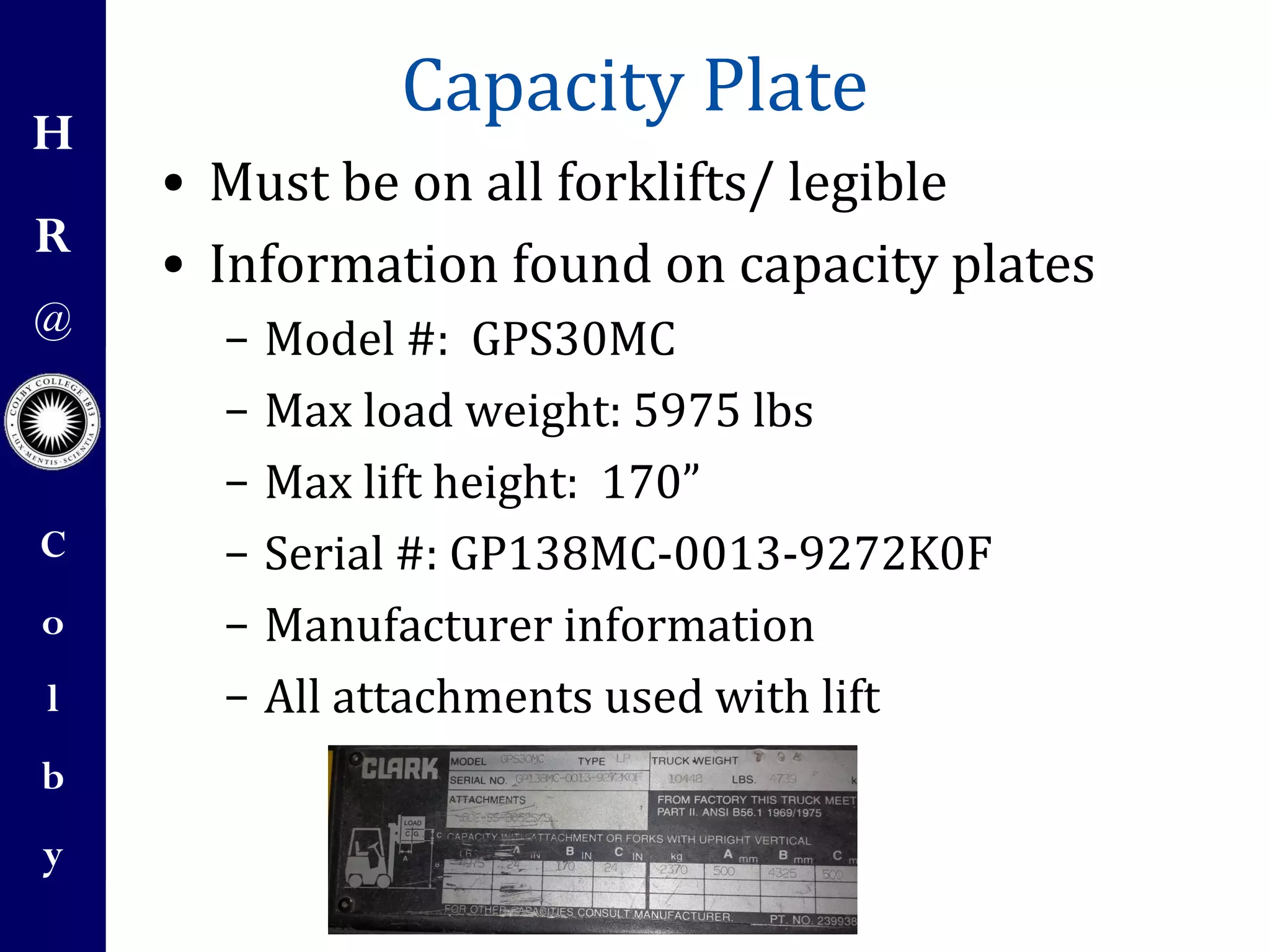 Fork lift Slides | PPT
