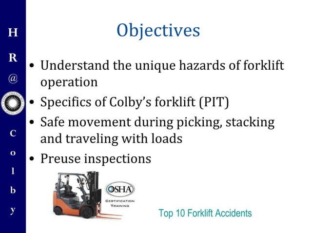 Fork lift Slides | PPT