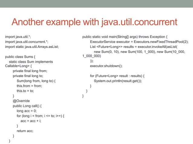 Fork and join framework | PPT