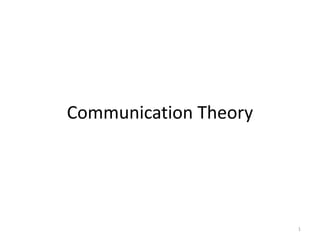 Communication Theory | PPT
