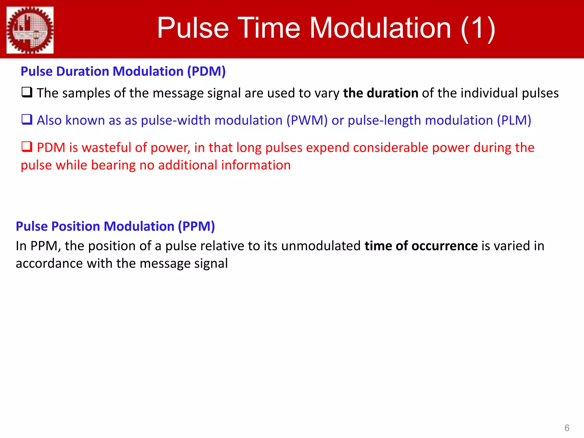 Pulse Modulation | PPTX