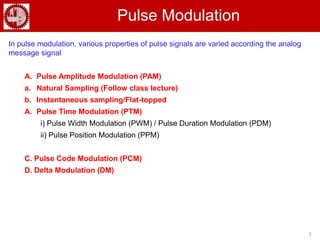 Pulse Modulation | PPTX